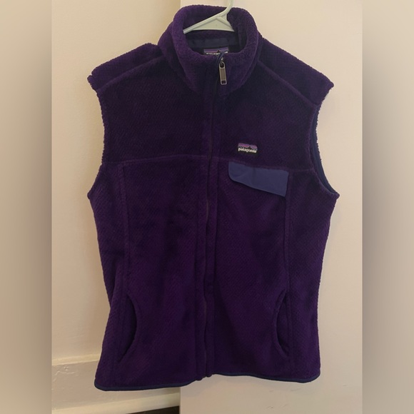 Patagonia | Jackets & Coats | Purple Fleece Patagonia Womens Vest ...